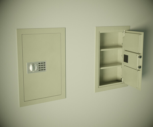ArtStation - Wall Mounted Safe | Game Assets