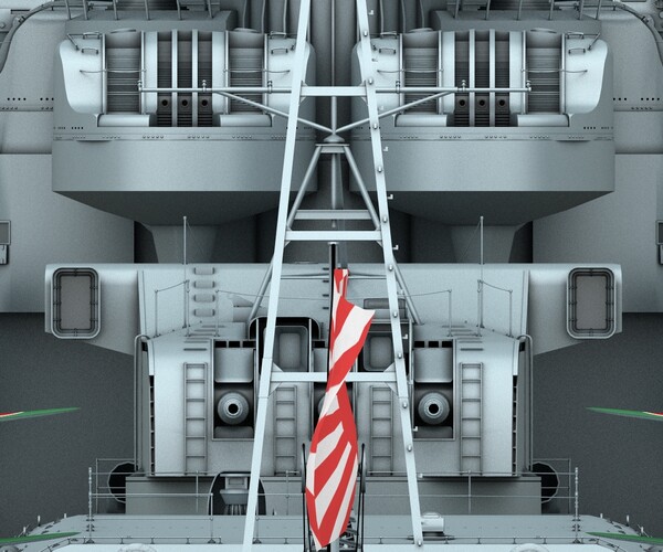 ArtStation - IJN Musashi - back view | Artworks