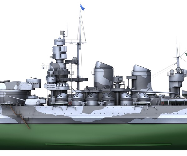 ArtStation - RN Littorio - port side view | Artworks