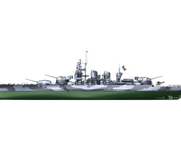 ArtStation - RN Littorio - port side view | Artworks