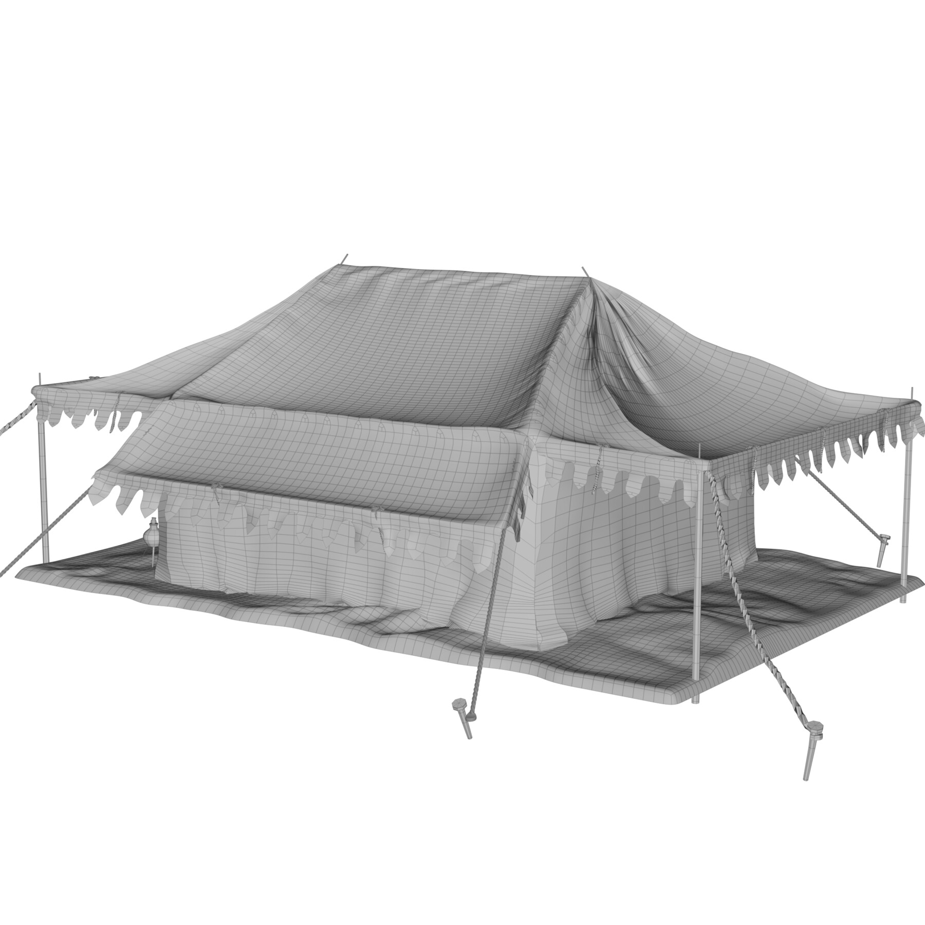 ArtStation - Indian Medieval Tent - 3 texture variations | Game Assets