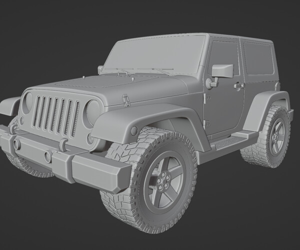 ArtStation - jeep 3D model | Resources