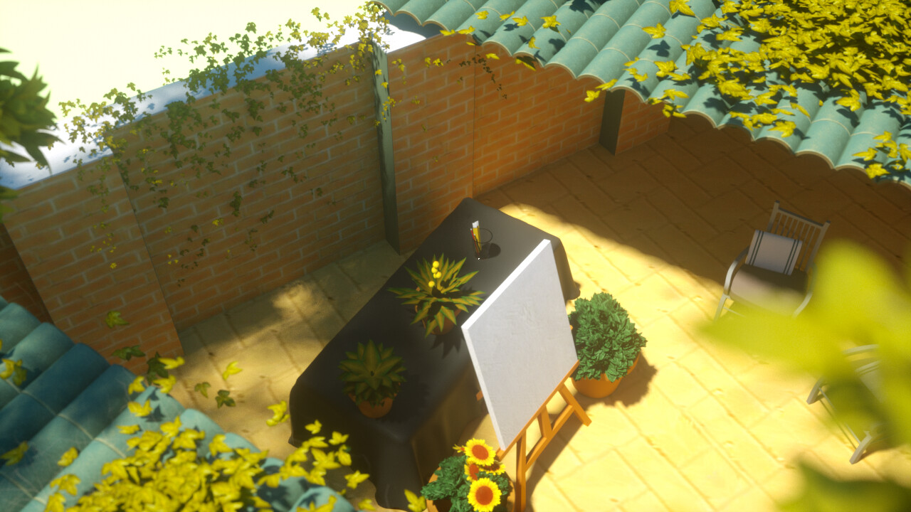 ArtStation - roof top garden | Game Assets