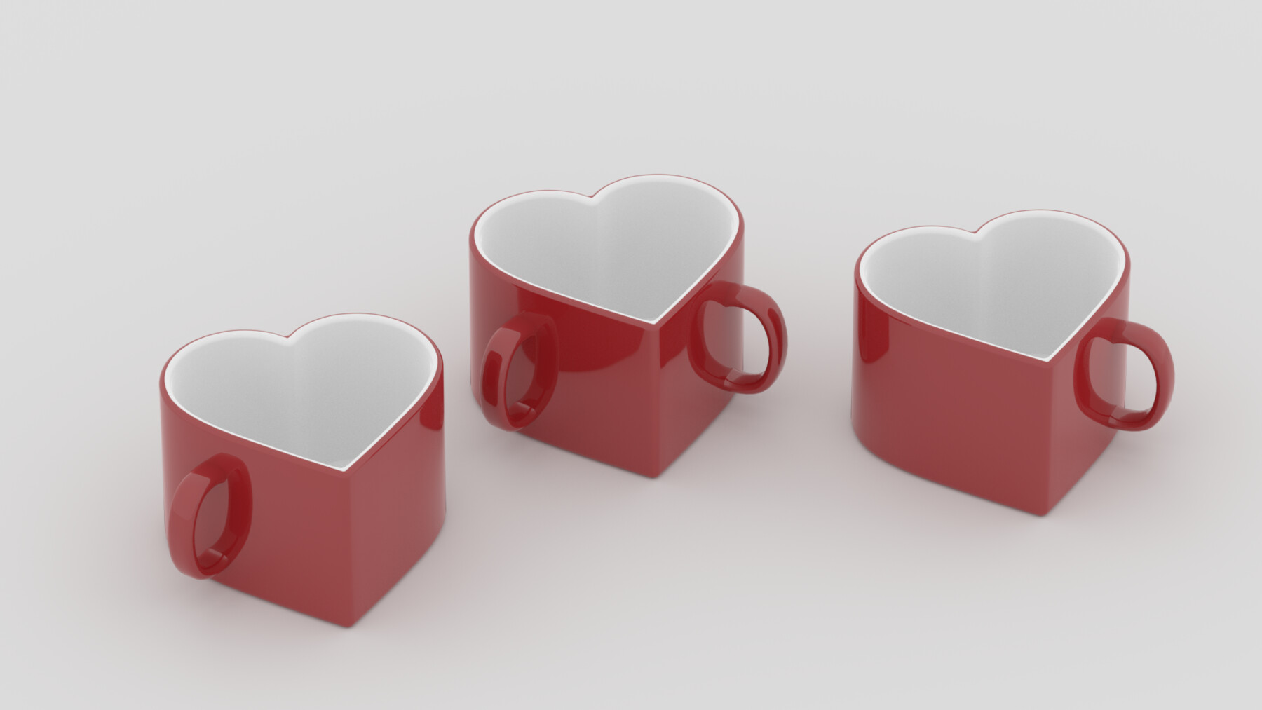 ArtStation - Heart Shaped Coffee Cup Collection 3D model | Resources
