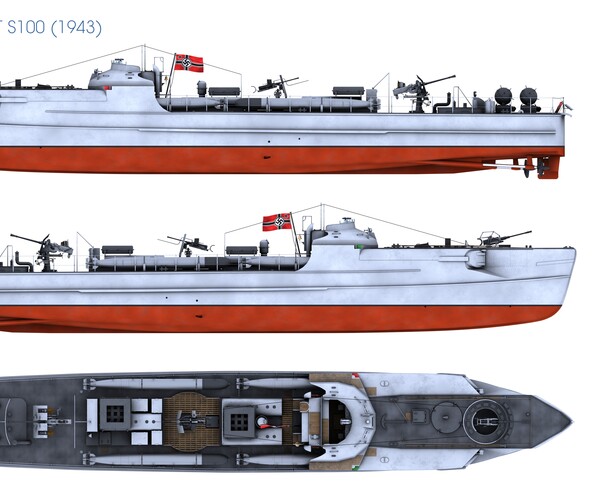 ArtStation - KMS Schnellboot S100 - Poster | Artworks