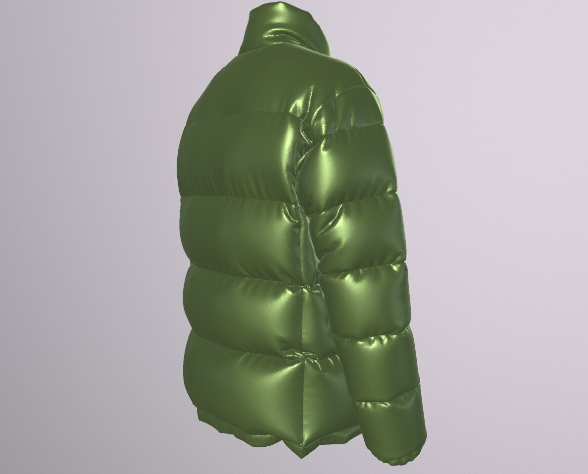 ArtStation - STONE ISLAND PUFFER-JACKET low-poly PBR | Game Assets