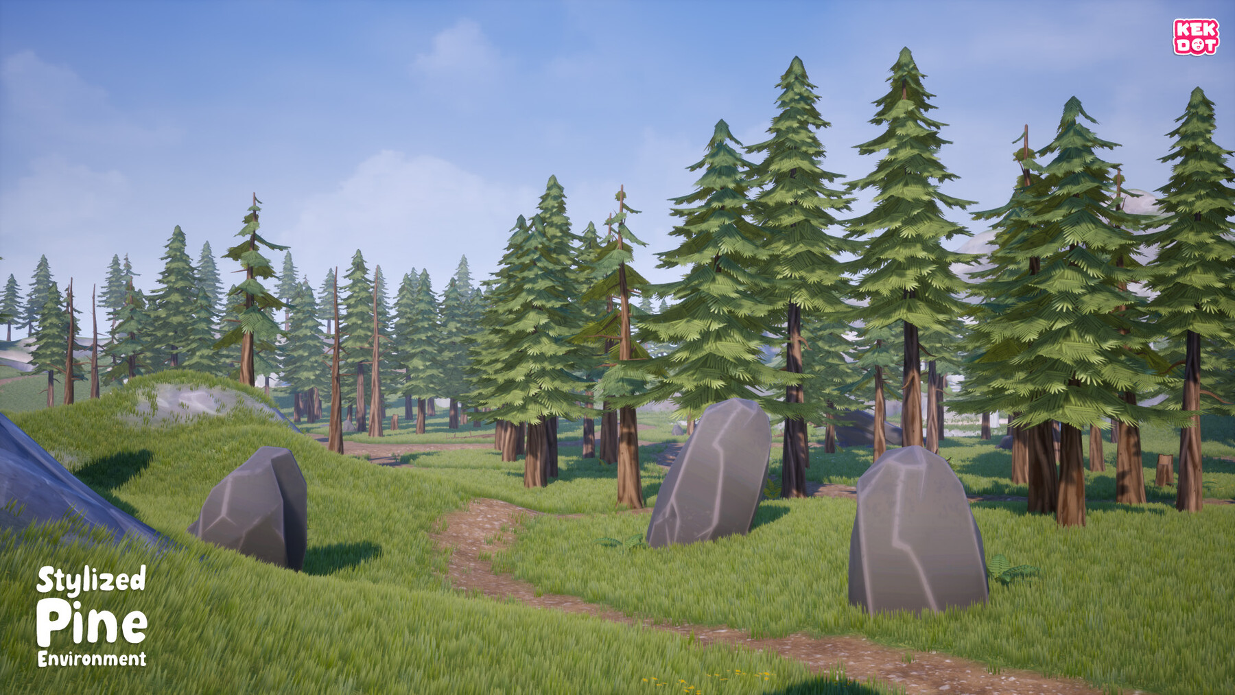 ArtStation - Stylized Pine Environment - Build a Modular Fort | Unreal ...