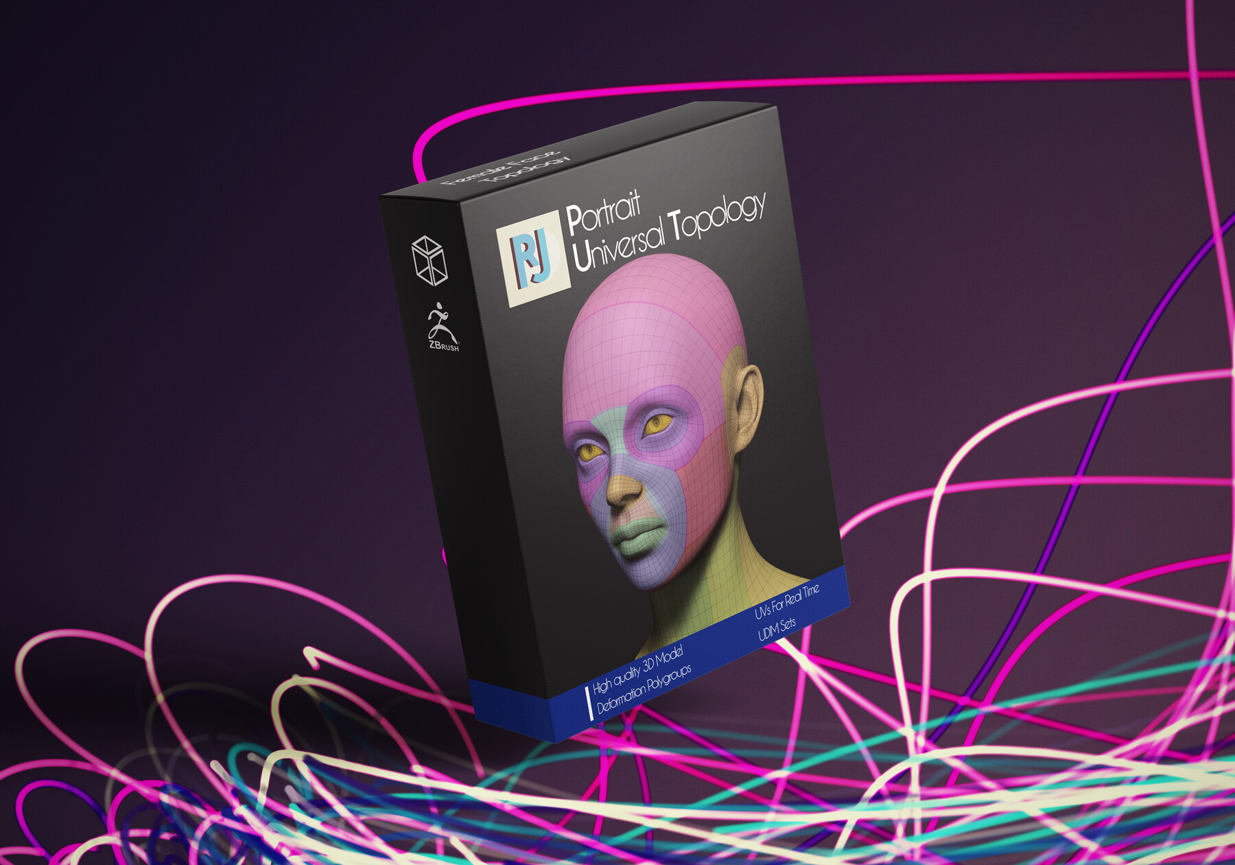 ArtStation - Universal Face Topology - BaseMesh | Resources