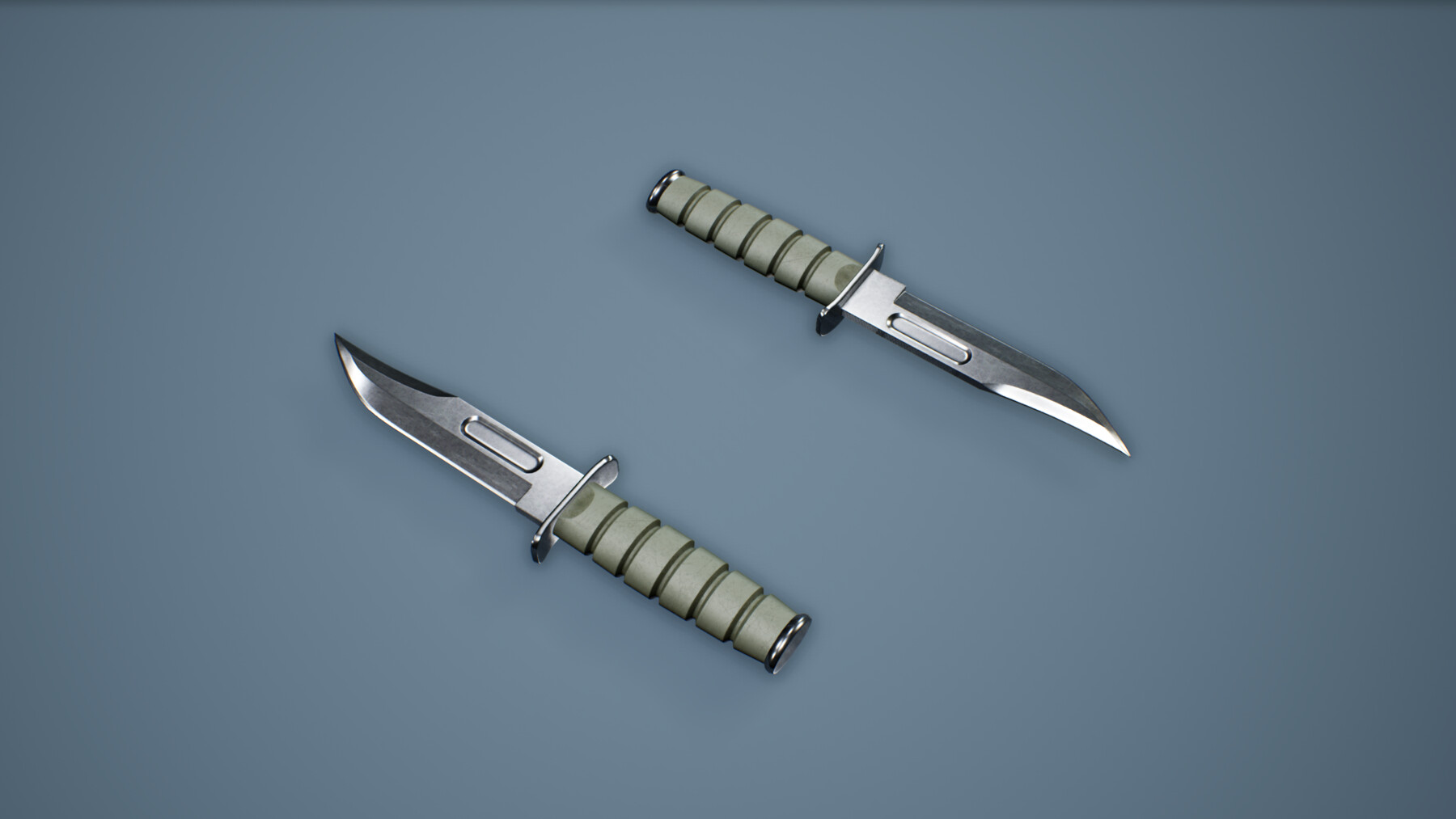 ArtStation - Survival Props Package - Combat Knife | Game Assets