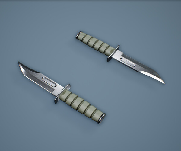 ArtStation - Survival Props Package - Combat Knife | Game Assets