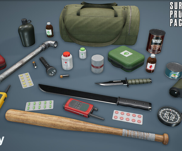 ArtStation - Survival Props Package | Game Assets