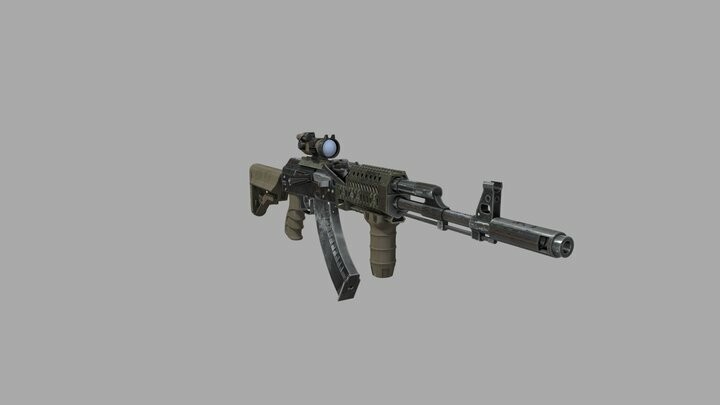 ArtStation - FPS Gun 4K - Rifle 1 | Game Assets