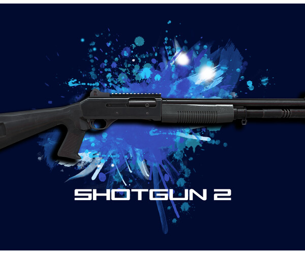 ArtStation - FPS Gun 4K - Shotgun 2 | Game Assets