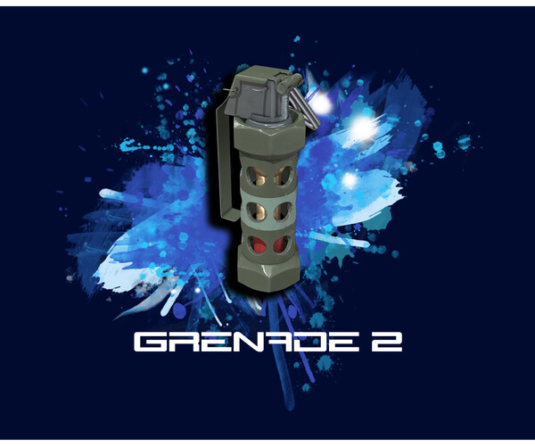 ArtStation - FPS Gun 4K - Grenade 2 | Game Assets