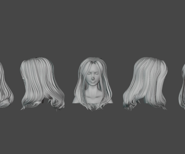 ArtStation - Hair pack 10 models | Resources