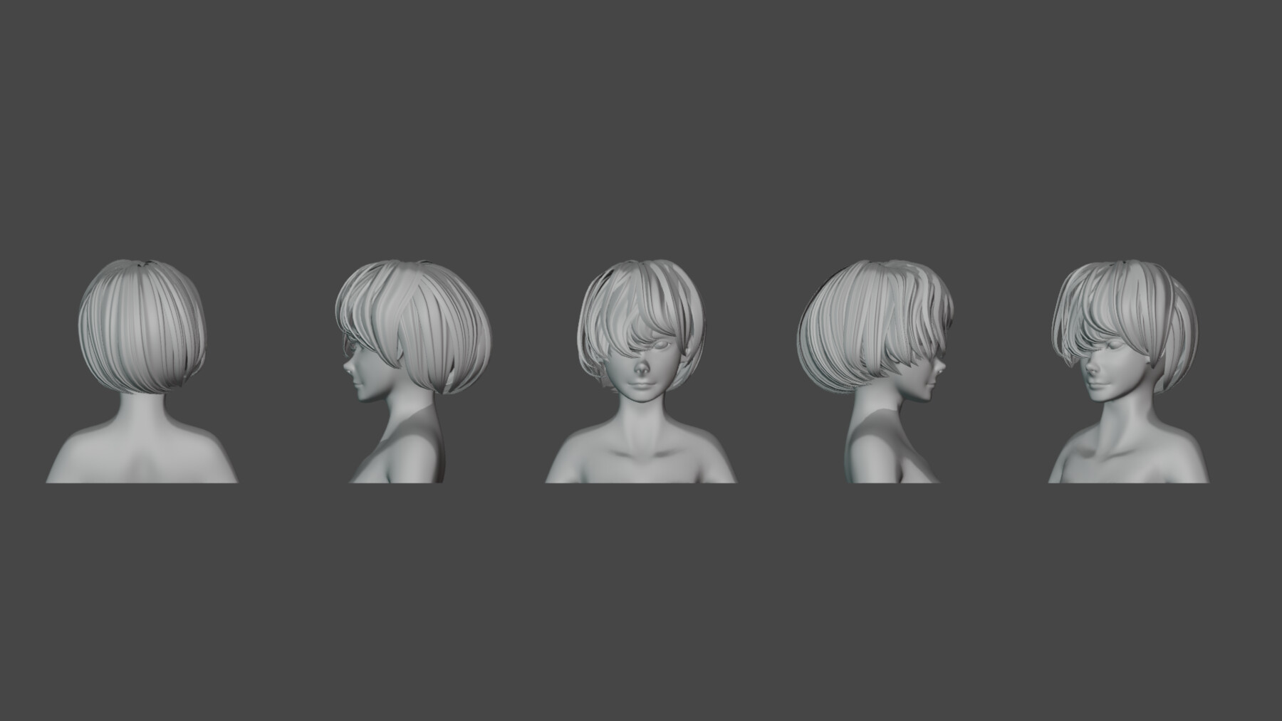 ArtStation - Hair pack 10 models | Resources