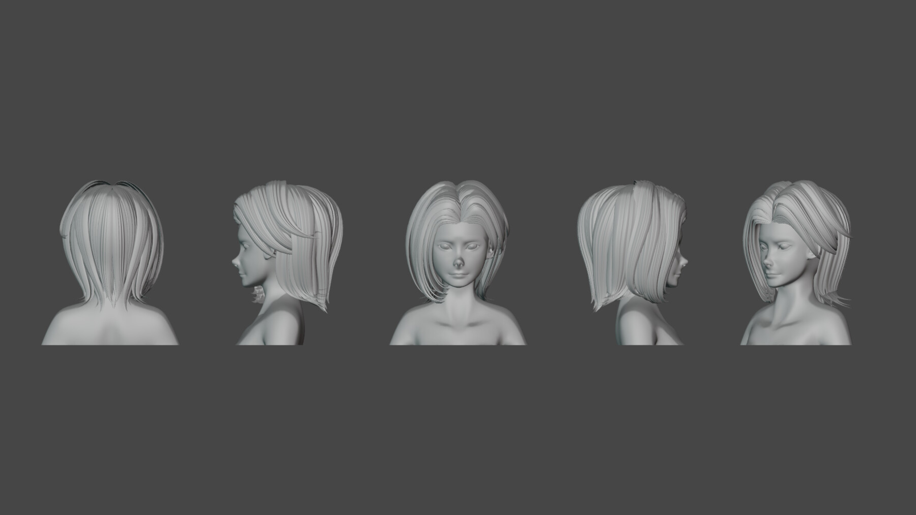 ArtStation - Hair pack 10 models | Resources