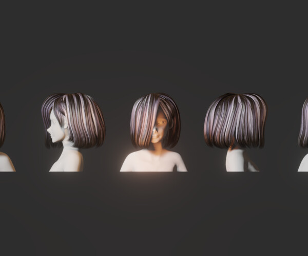 ArtStation - Hair pack 10 models | Resources