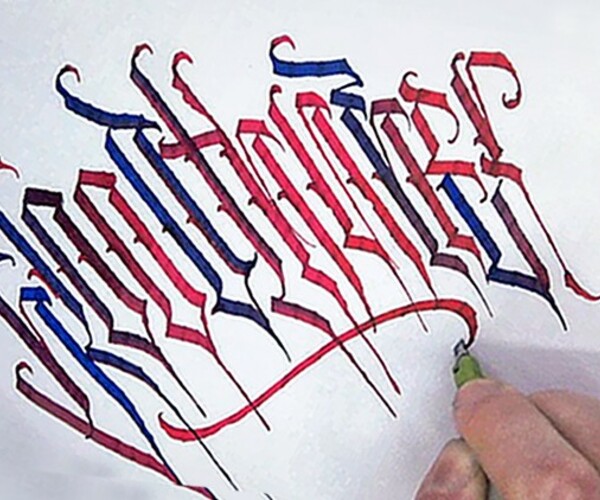 ArtStation - Making Modern Gothic Calligraphy | Tutorials