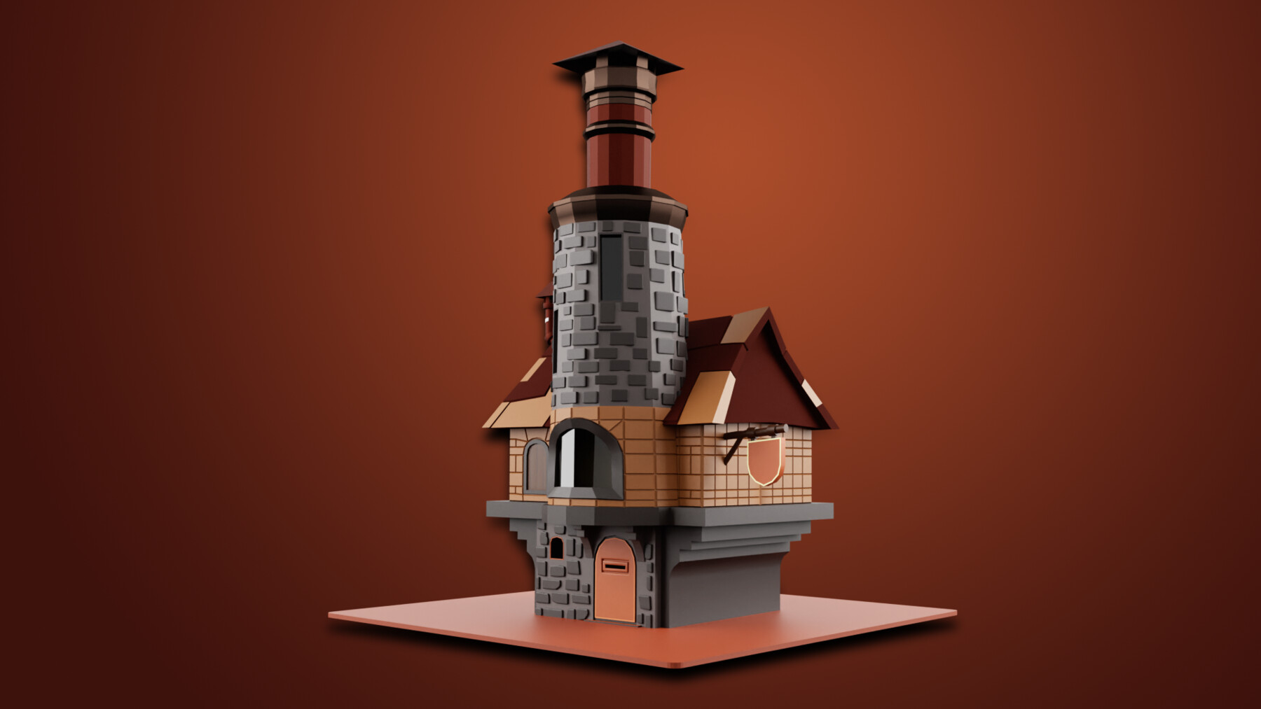 ArtStation - fantasy building collection cartoon low poly | Resources
