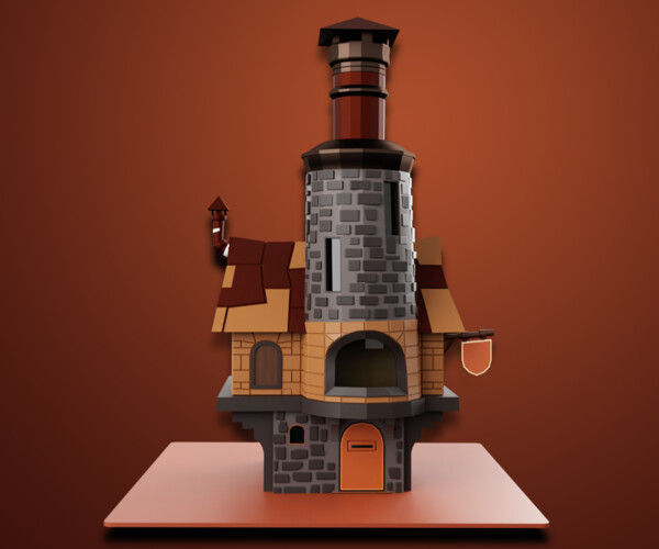 ArtStation - fantasy building collection cartoon low poly | Resources
