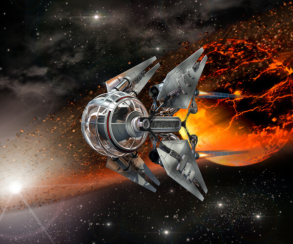 ArtStation - Space Drones #015-05 Illustration Pack | Game Assets