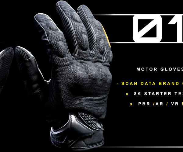 ArtStation - Motor Gloves 010 | Game Assets