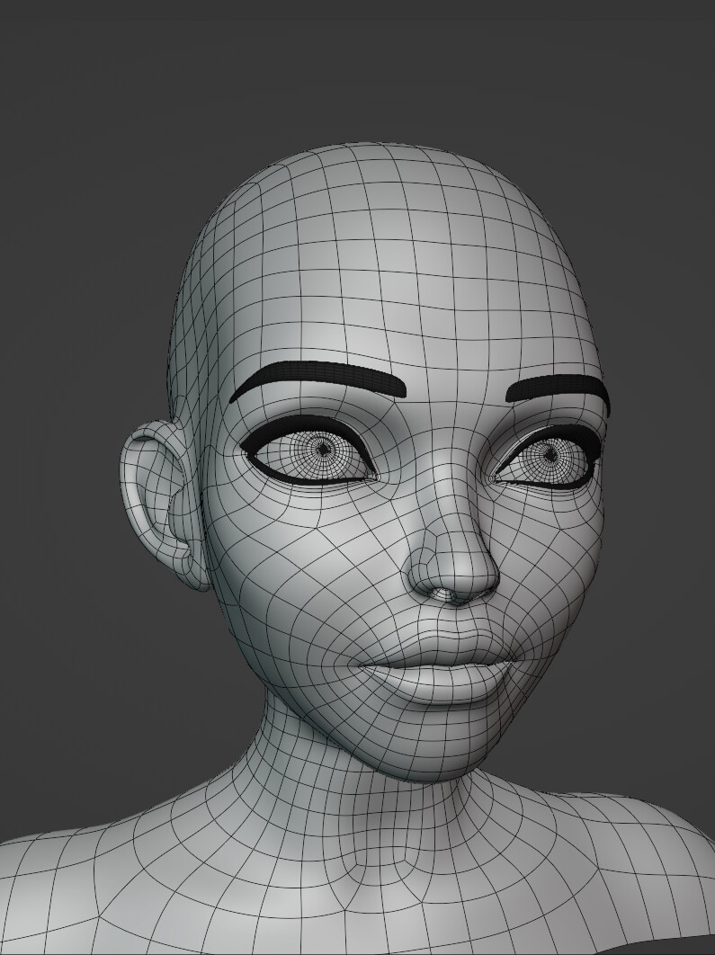 ArtStation - Stylised Female Basemesh (Stylized) | Resources