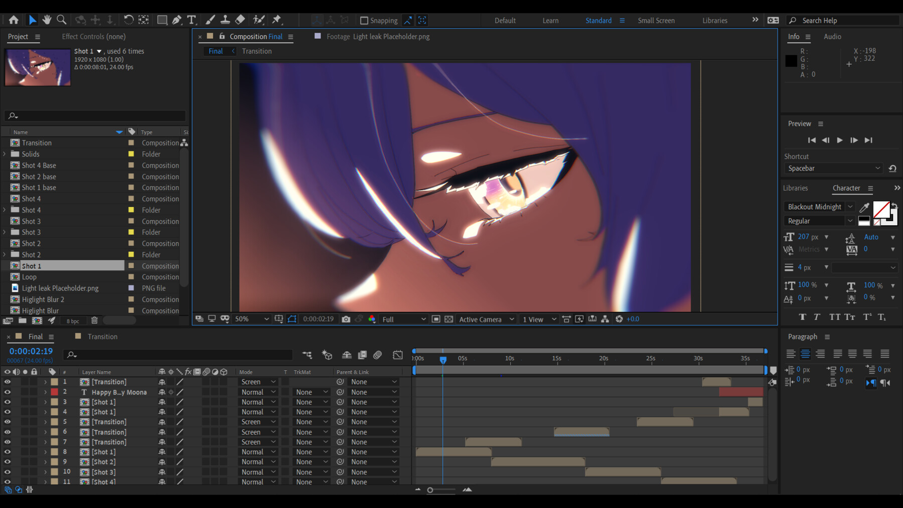 ArtStation - MoonDay Animation Project files (PSD & AEP) | Resources