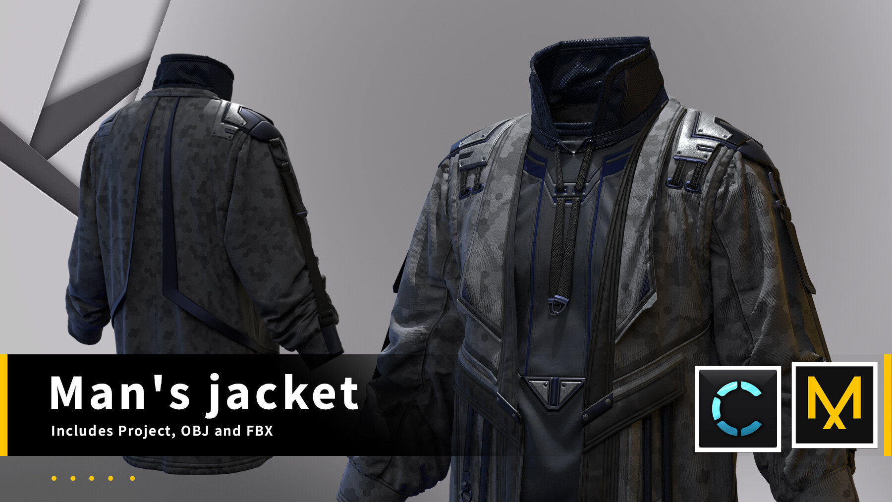 ArtStation - Man's jacket | Game Assets