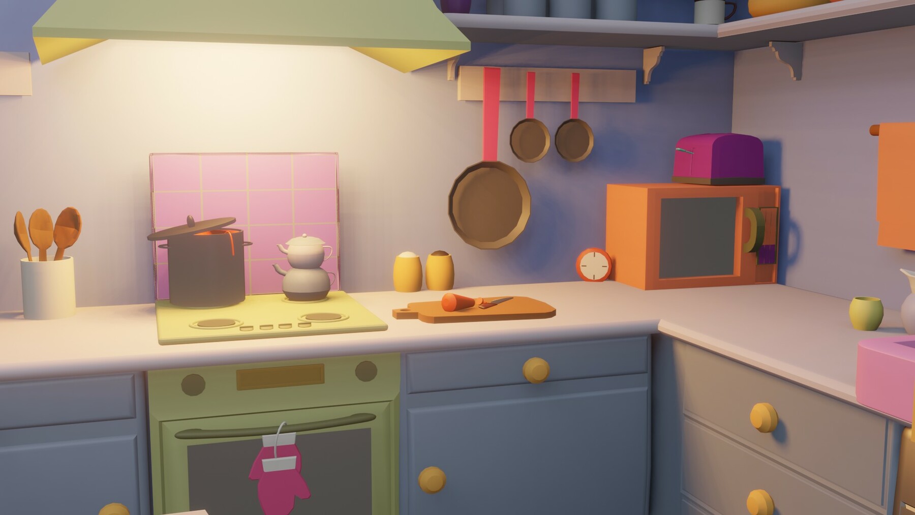 ArtStation - stylized 3d kitchen | Resources