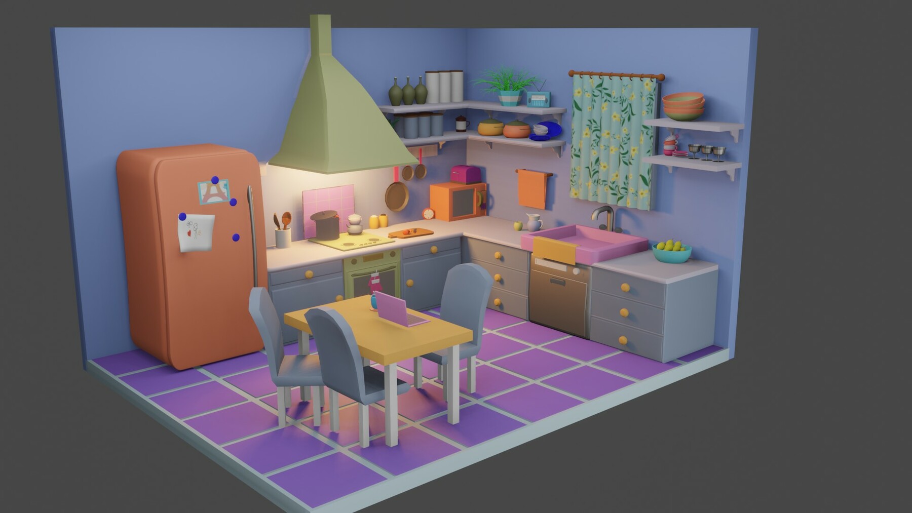 ArtStation - stylized 3d kitchen | Resources