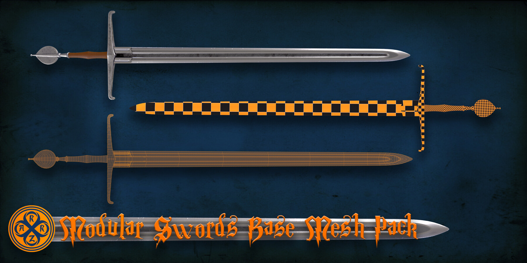ArtStation - Modular Swords Base Mesh Pack - Game Ready | Game Assets
