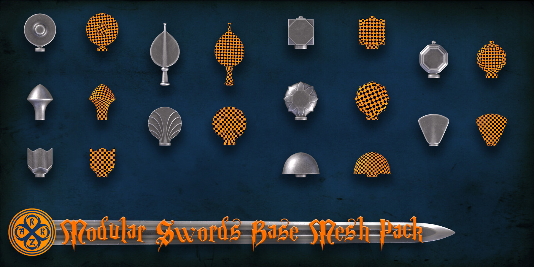 ArtStation - Modular Swords Base Mesh Pack - Game Ready | Game Assets