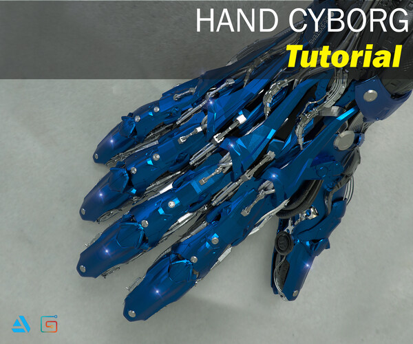 ArtStation - Hand Cyborg (Tutorial) | Tutorials