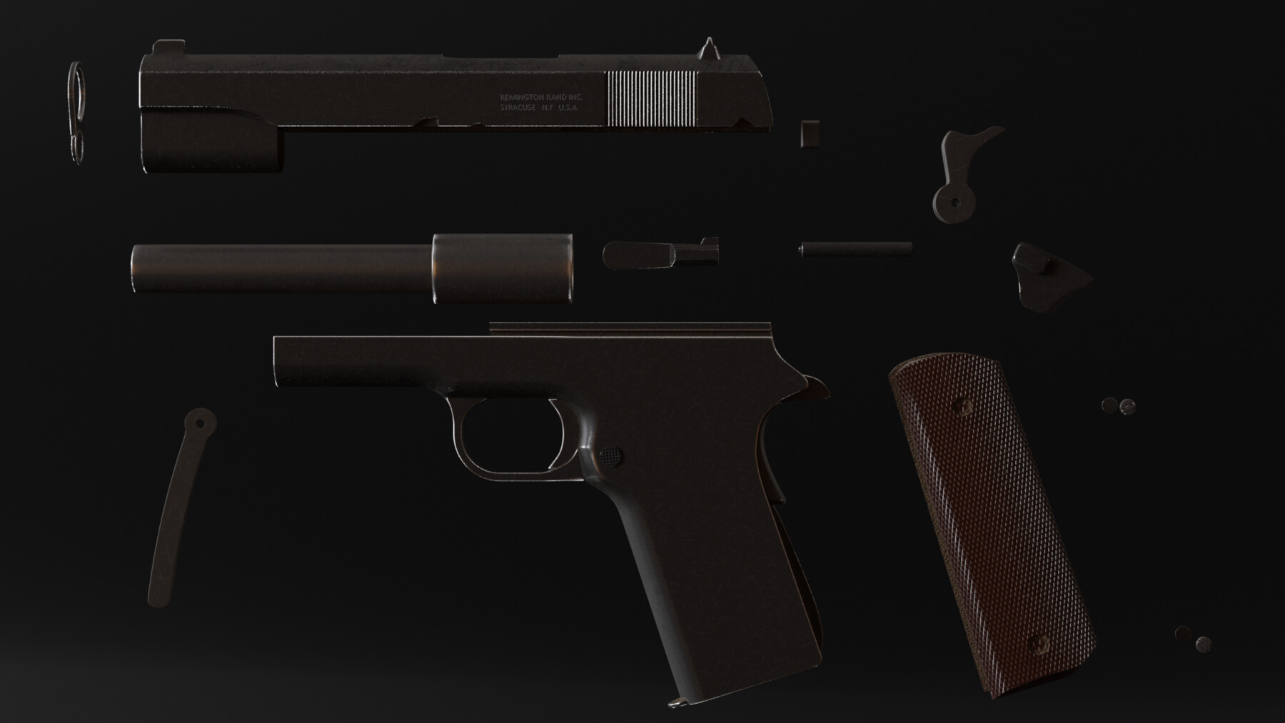 ArtStation - M1911 Pistol 3d Model | Resources
