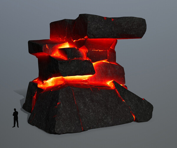 ArtStation - lava rocks | Game Assets