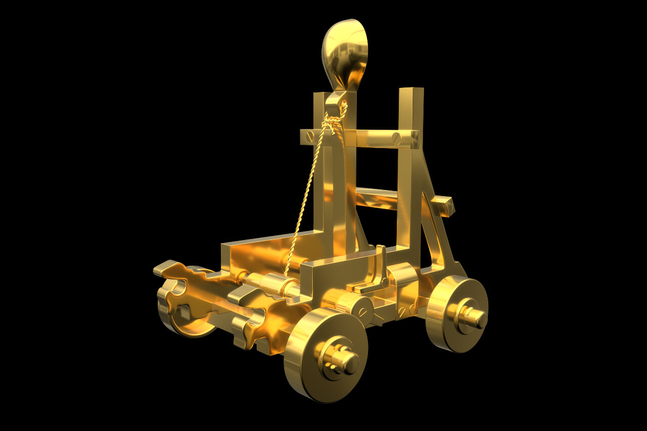 ArtStation - Golden Catapult 3D Model and 3D Print Model | Resources