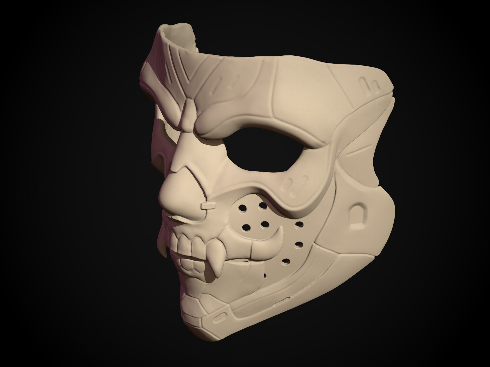 ArtStation - Printable Demon Mask (STL) | Resources