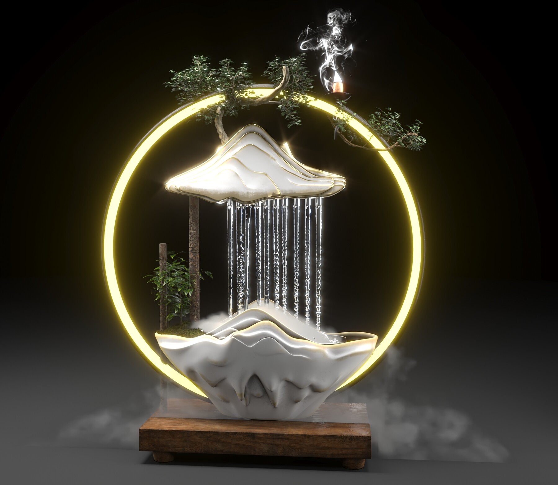 ArtStation - circle light decor | Resources