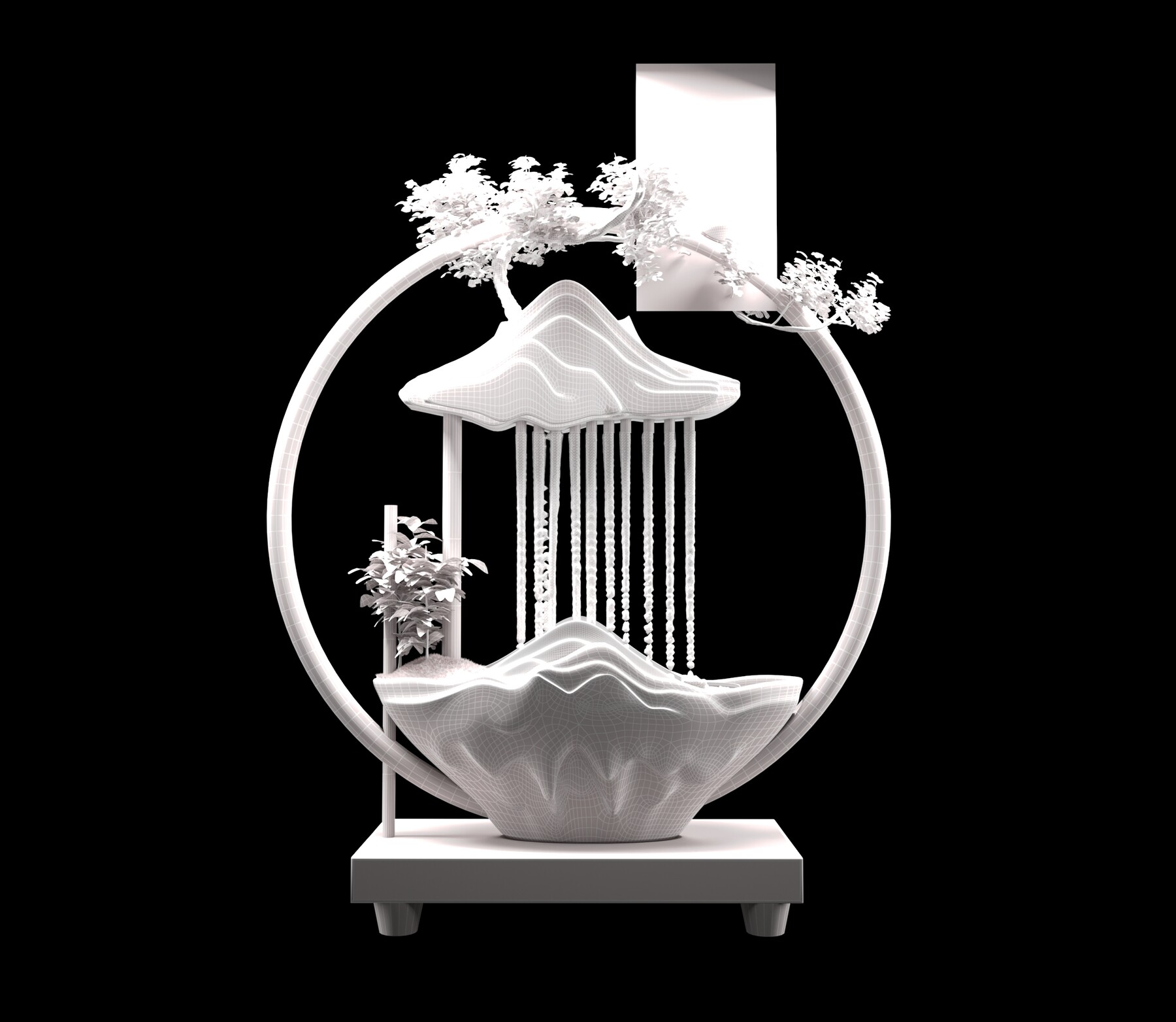 ArtStation - circle light decor | Resources