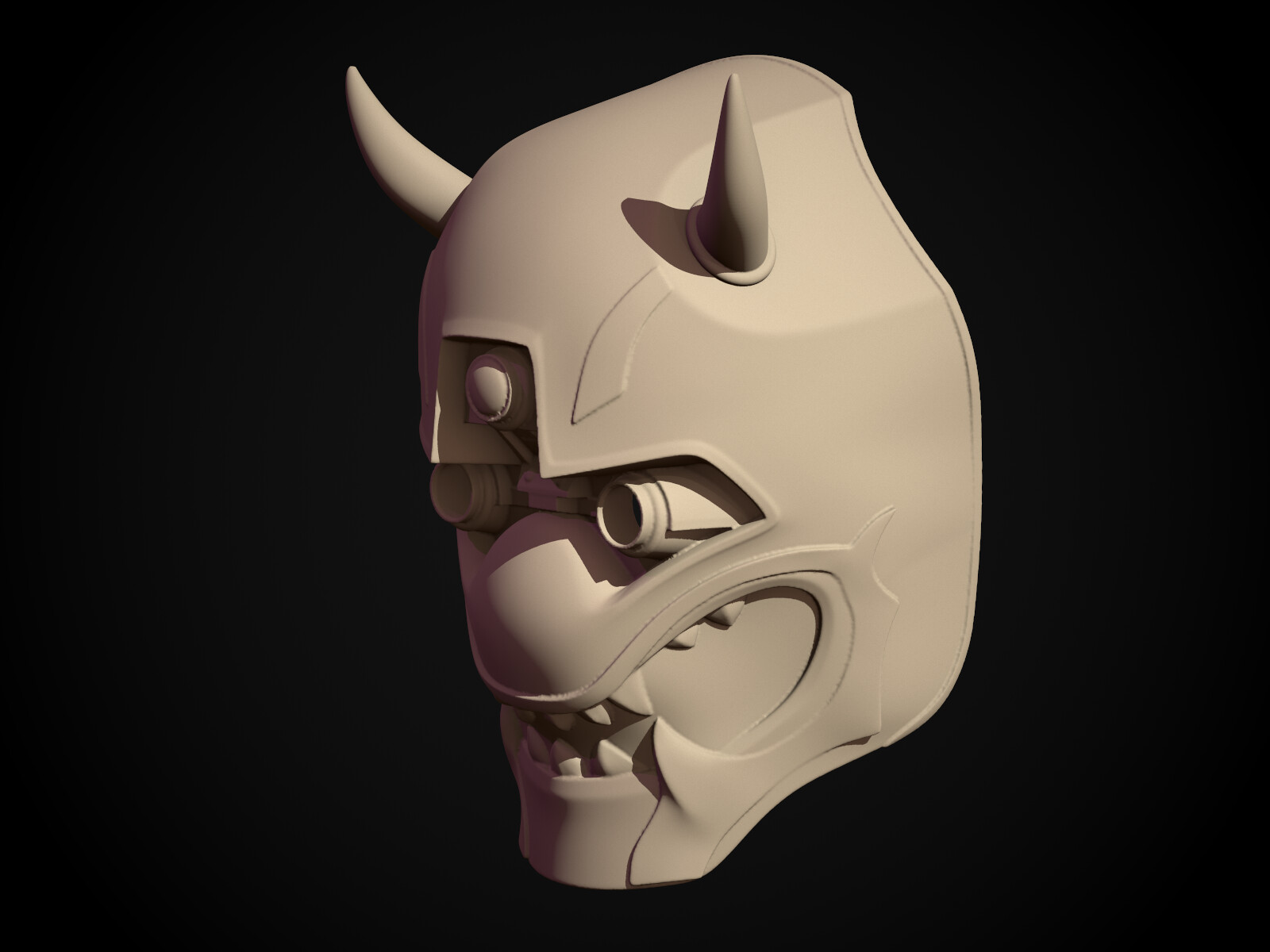 ArtStation - Printable Sci-Fi Demon Mask (STL) | Resources