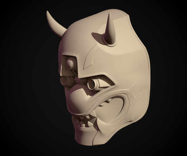 ArtStation - Printable Sci-Fi Demon Mask (STL) | Resources