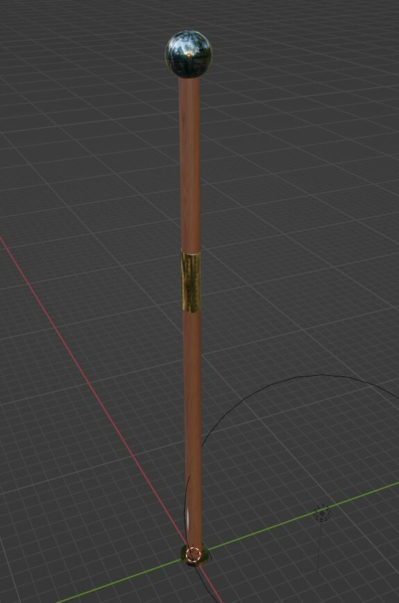 ArtStation - Basic Elemental Staff | Game Assets