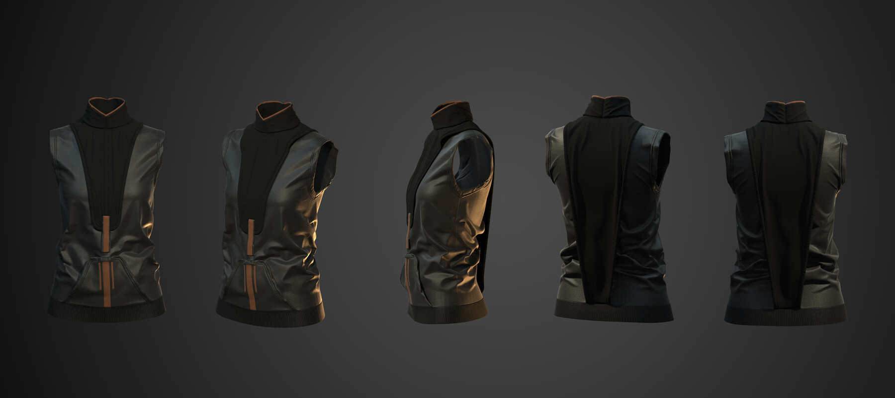 ArtStation - Sleeveless jacket | Game Assets