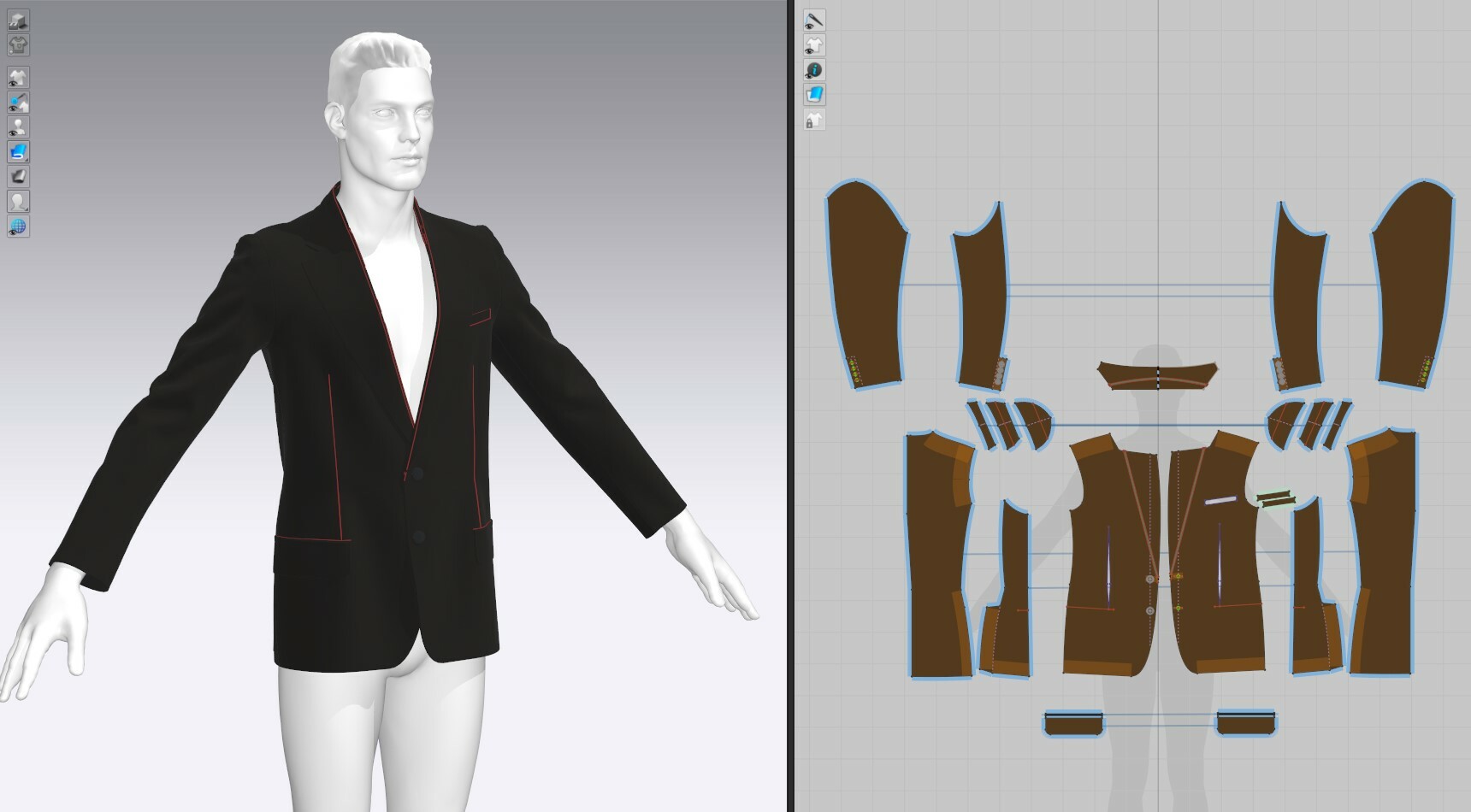 ArtStation - Classic Suit Jacket, Marvelous Designer, Clo3D +fbx, obj ...
