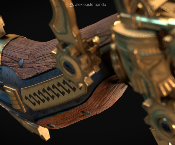 ArtStation - Dwarf Gun - 3D Model | Game Assets
