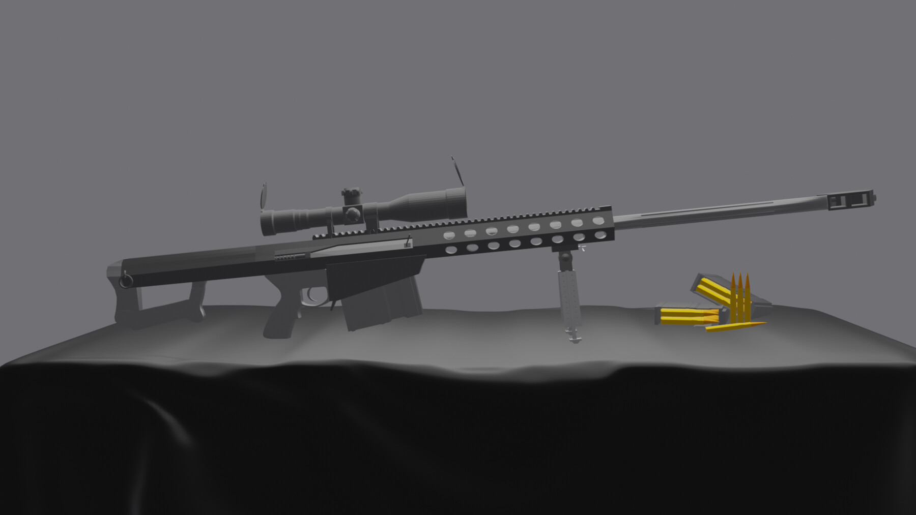 ArtStation - BARRETT M107 | Game Assets