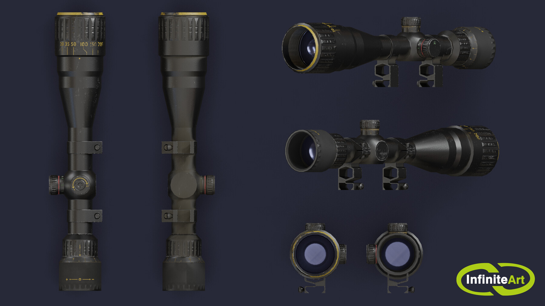 ArtStation - Sniper scope | Game Assets