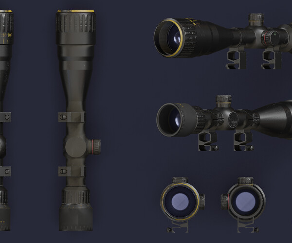 ArtStation - Sniper scope | Game Assets